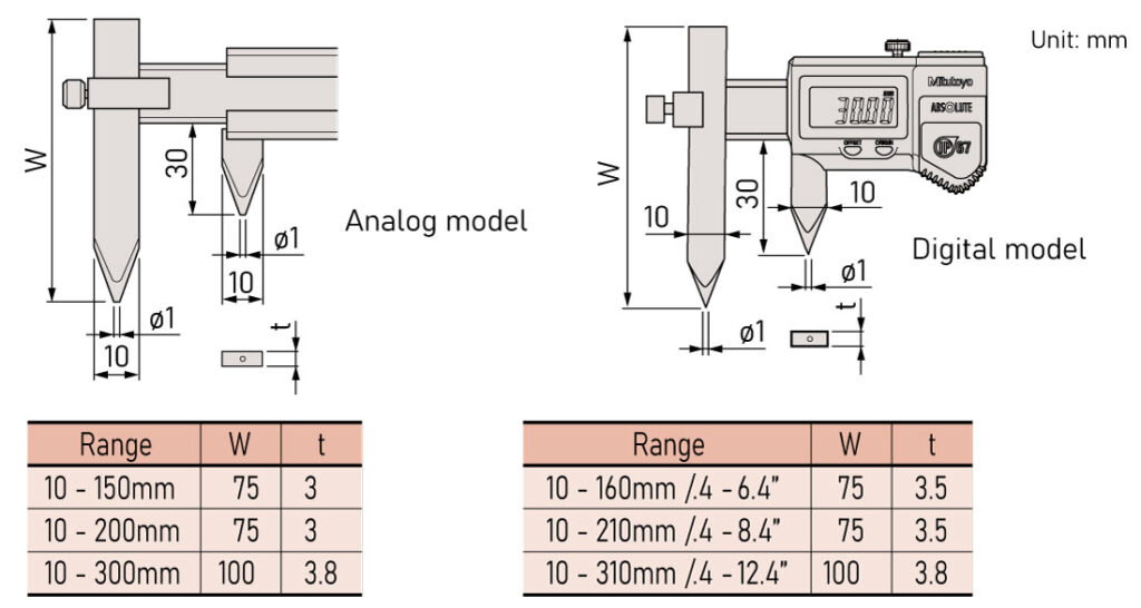 Buy 536-107 Mitutoyo Vernier Offset Centerline Caliper - MRM Metrology