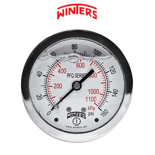 PFQ170 Winters Dial Pressure Gauge (0 to 160) psi - MRM Metrology Inc.
